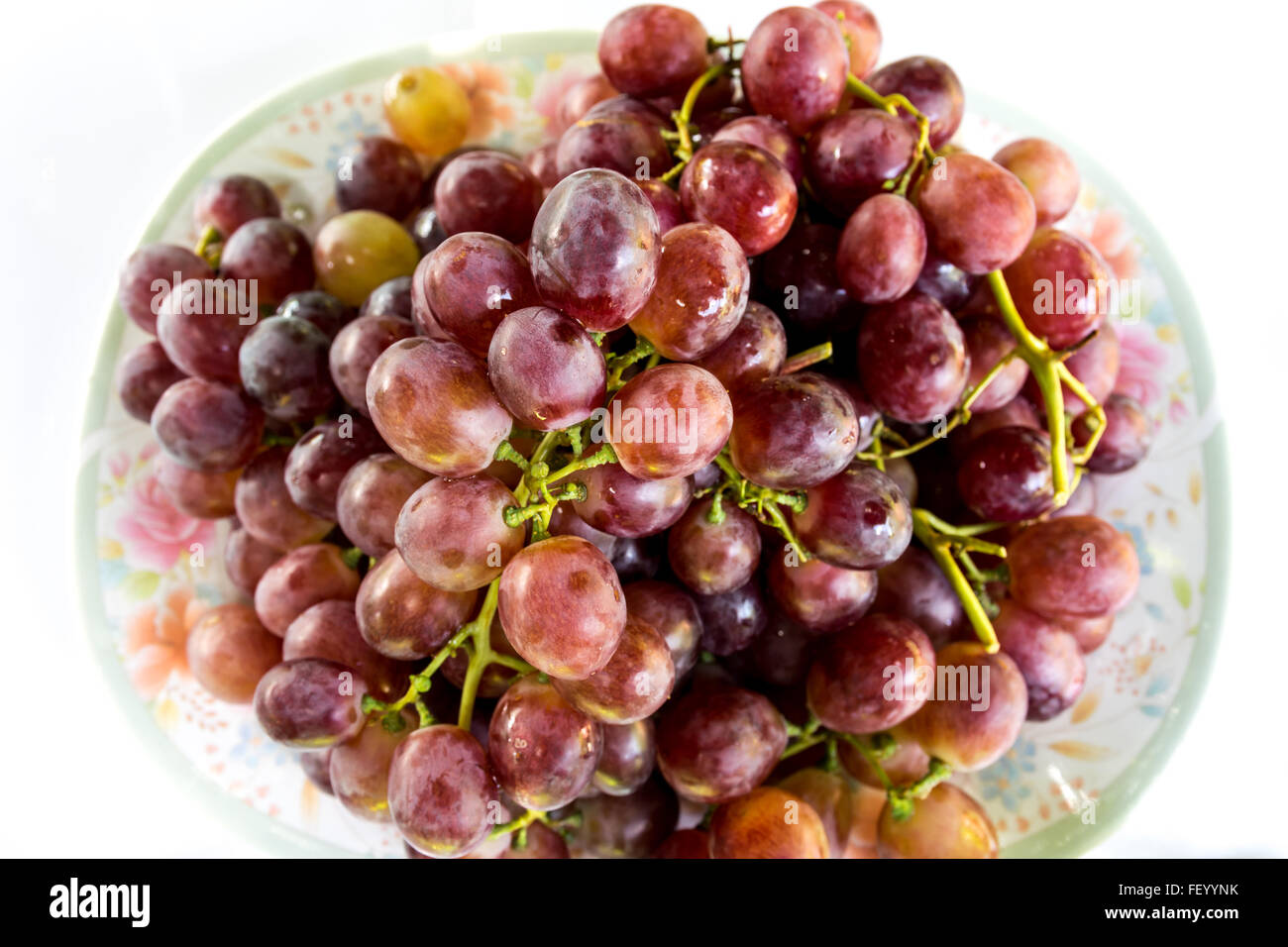 Grapes isolated on white background Stock Photo - Alamy