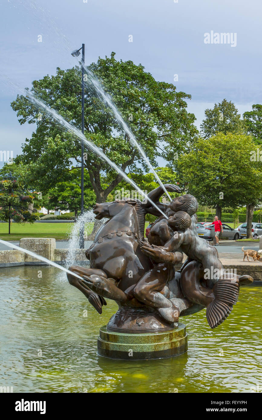 Fountain at Port Sunlight Stock Photo - Alamy