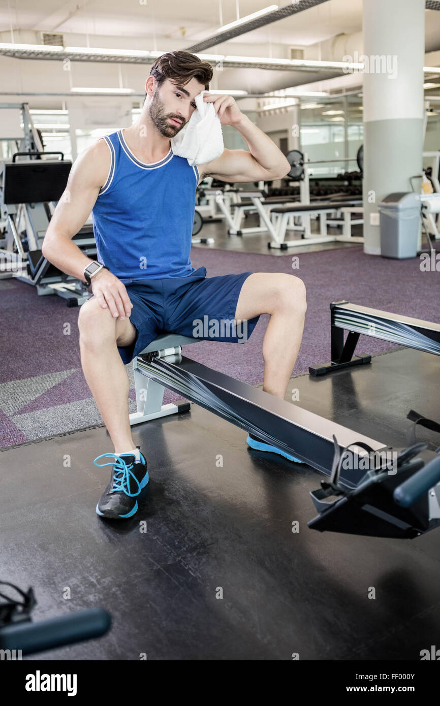 Man On Rower Machine High Resolution Stock Photography and Images - Alamy