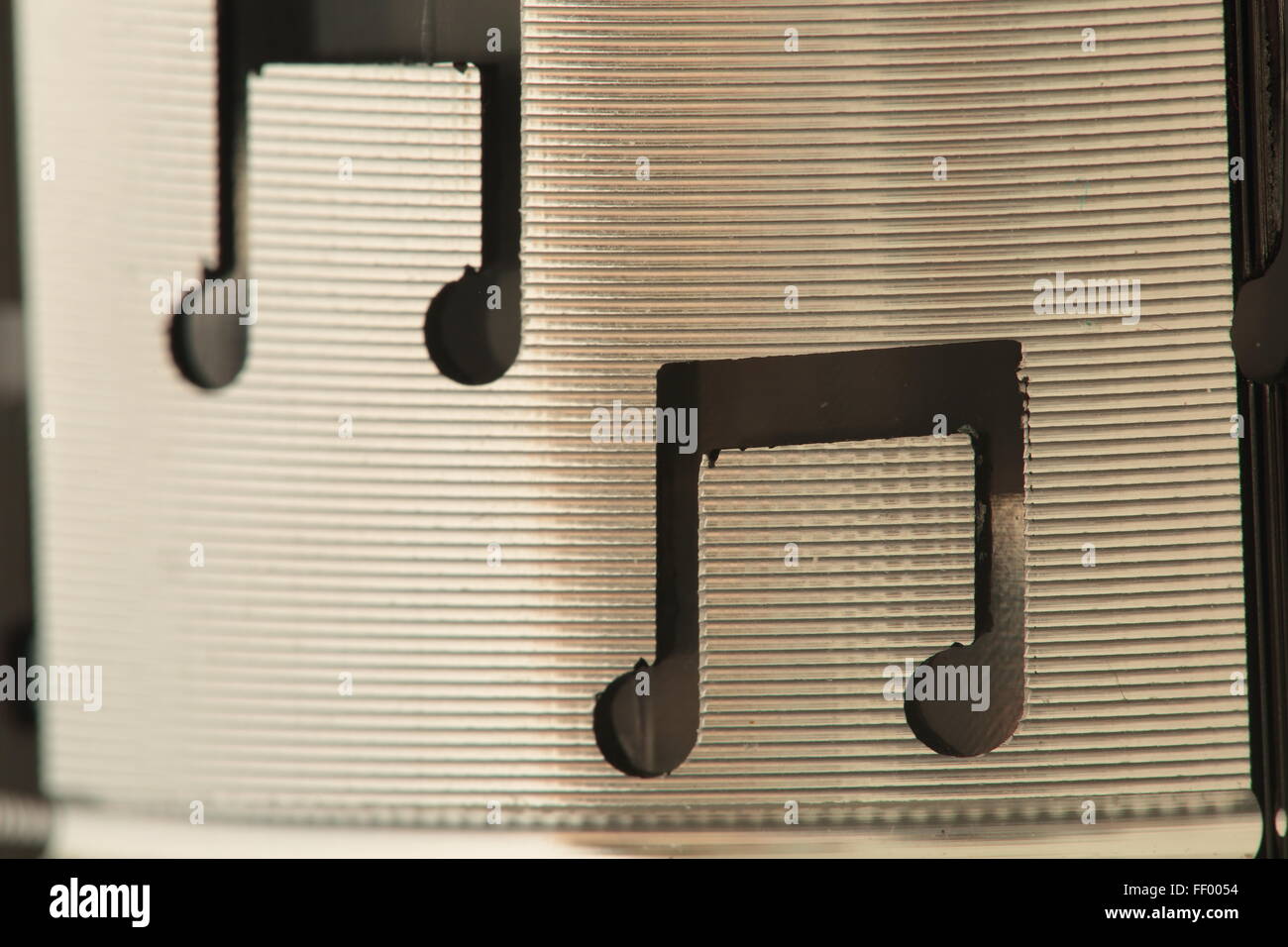 Musical note in black Stock Photo - Alamy