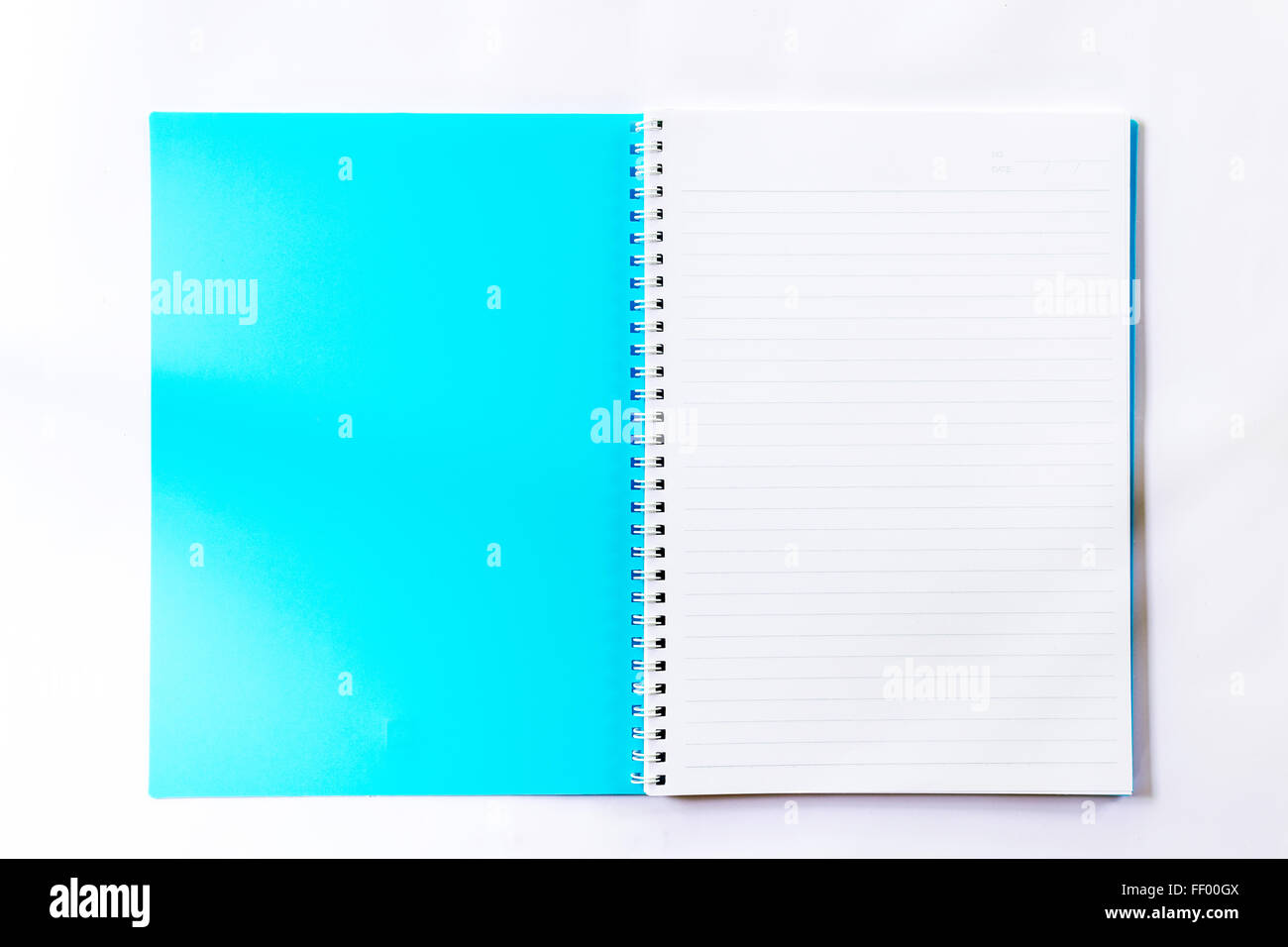 Colorful note book isolated on white background Stock Photo - Alamy