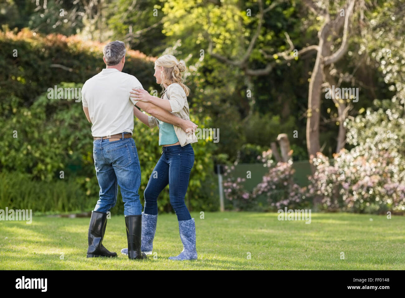 Cute couple dancing Stock Photo - Alamy