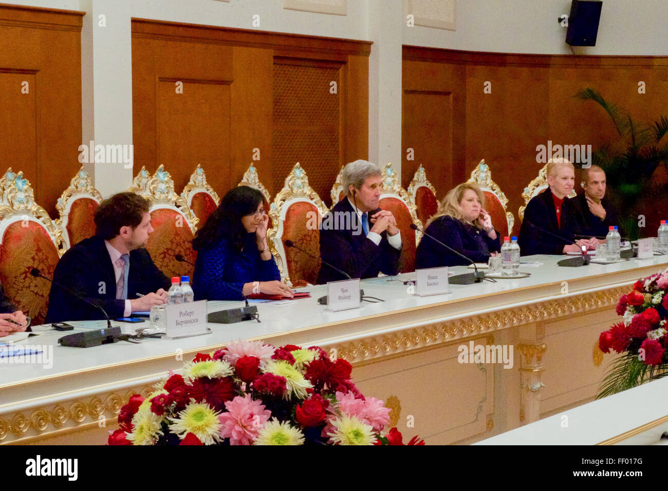 Secretary Kerry Meets With President Rahmon at the Palace of Nations in ...