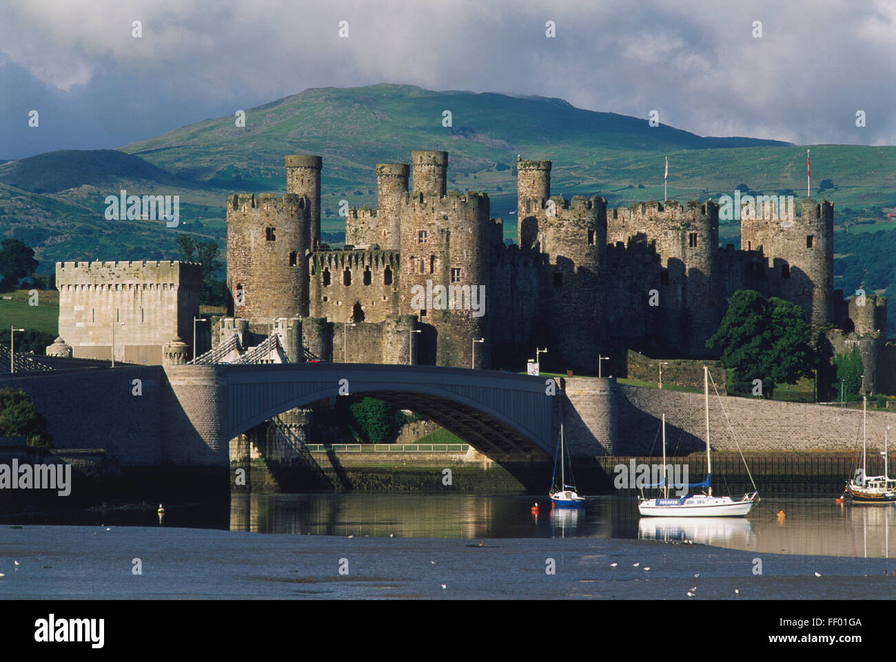 Great Britain, Wales, Aberconwy & Colwyn (Gwynedd), Conwy Castle ...