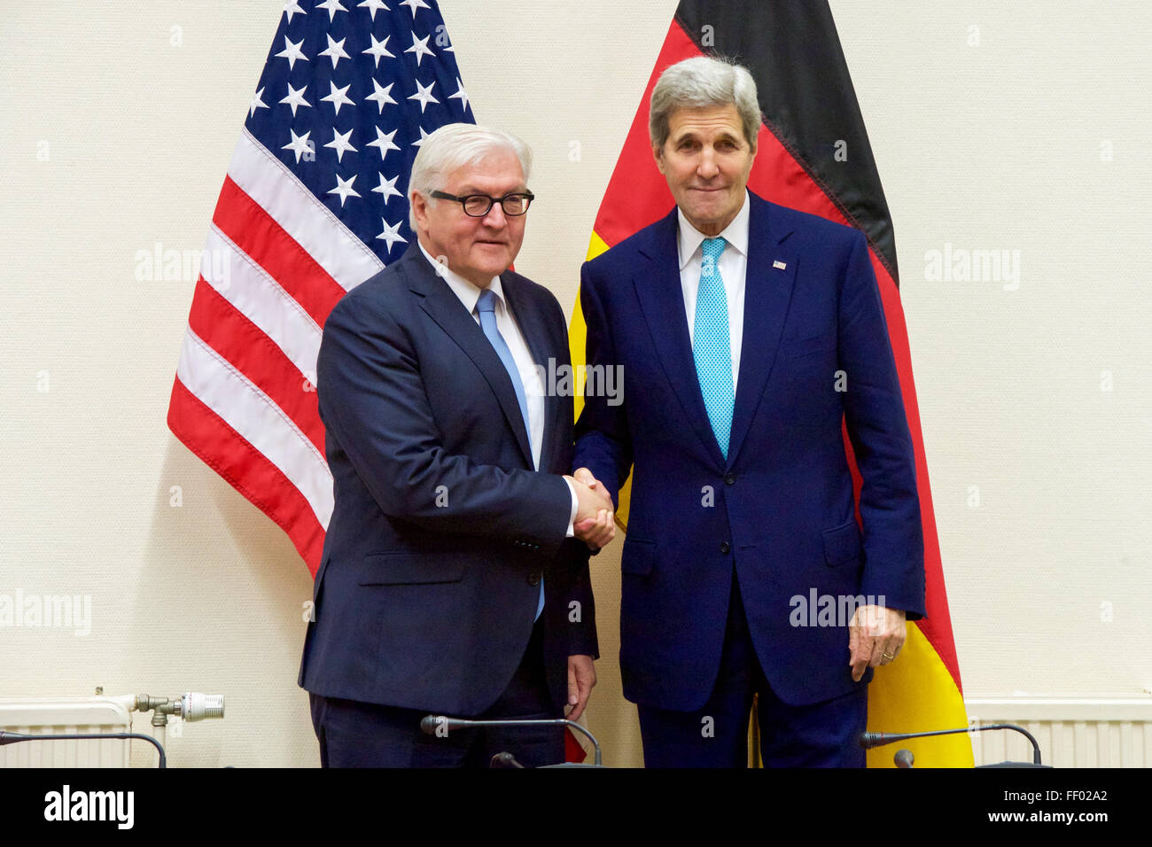 Secretary Kerry Shakes Hands With German Foreign Minister Steinmeier at ...