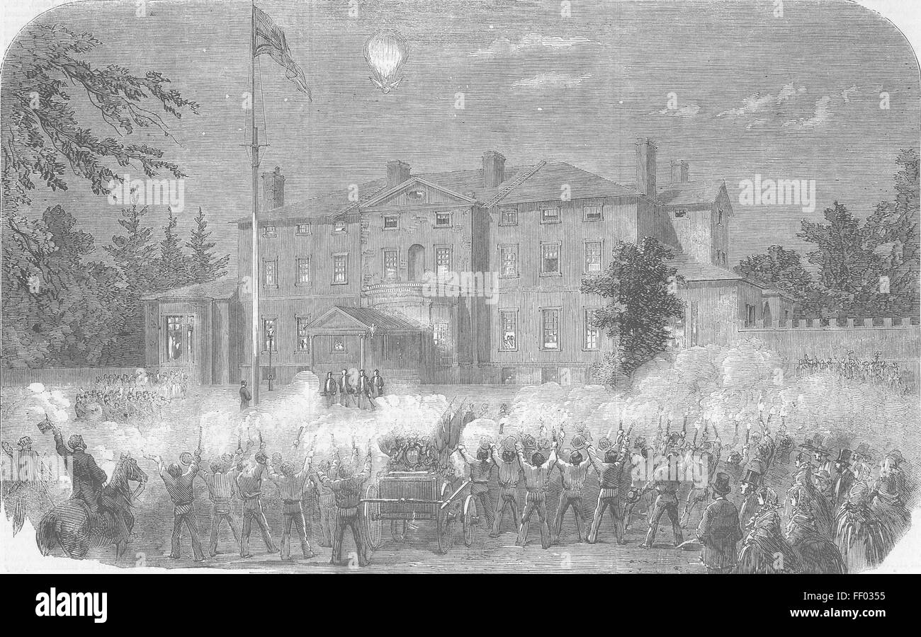 Torchlight demonstration 19th century hi-res stock photography and ...