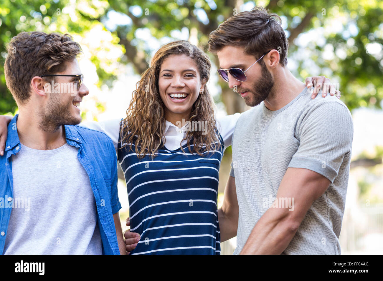 Hip friends spending time together Stock Photo - Alamy