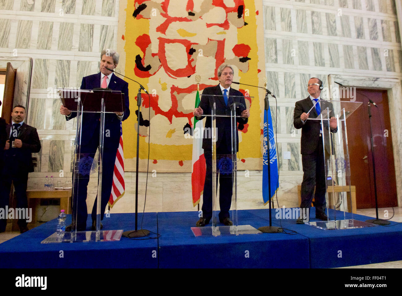 Secretary Kerry, Italian Foreign Minister Gentiloni, and U.N. Special ...