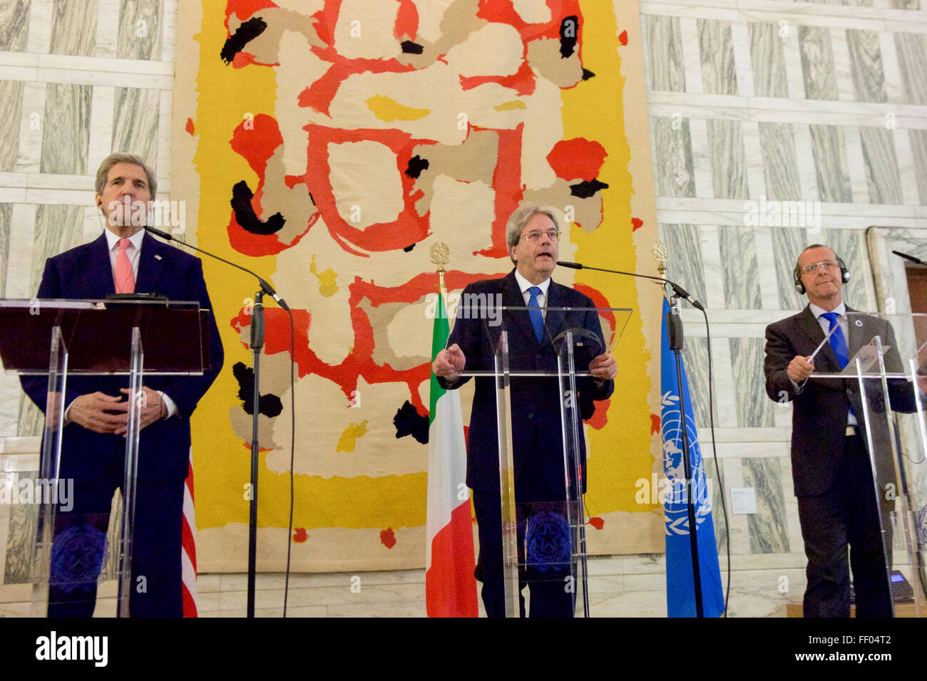 Secretary Kerry, Italian Foreign Minister Gentiloni, and U.N. Special ...
