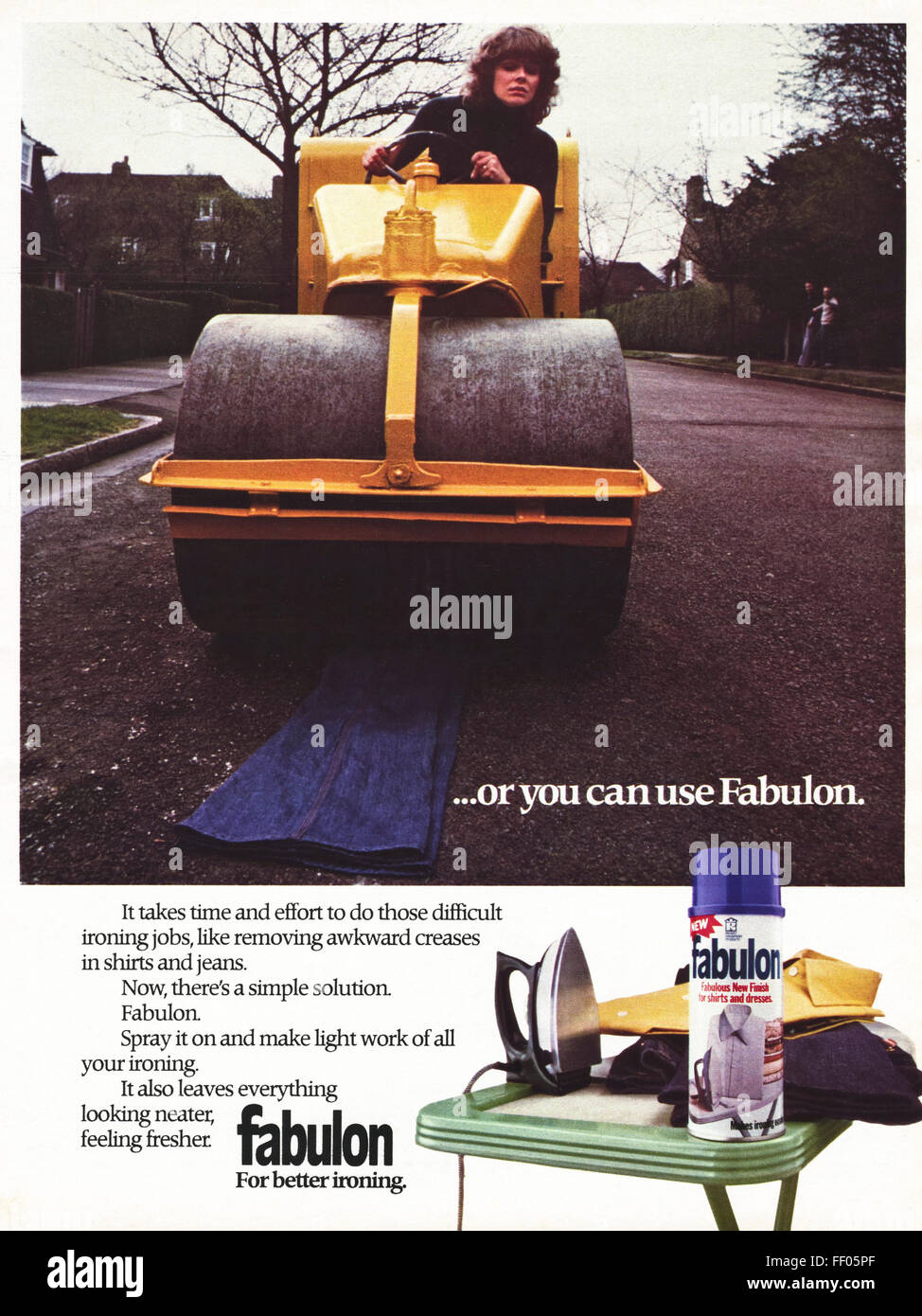 Ironing advert hi-res stock photography and images - Alamy