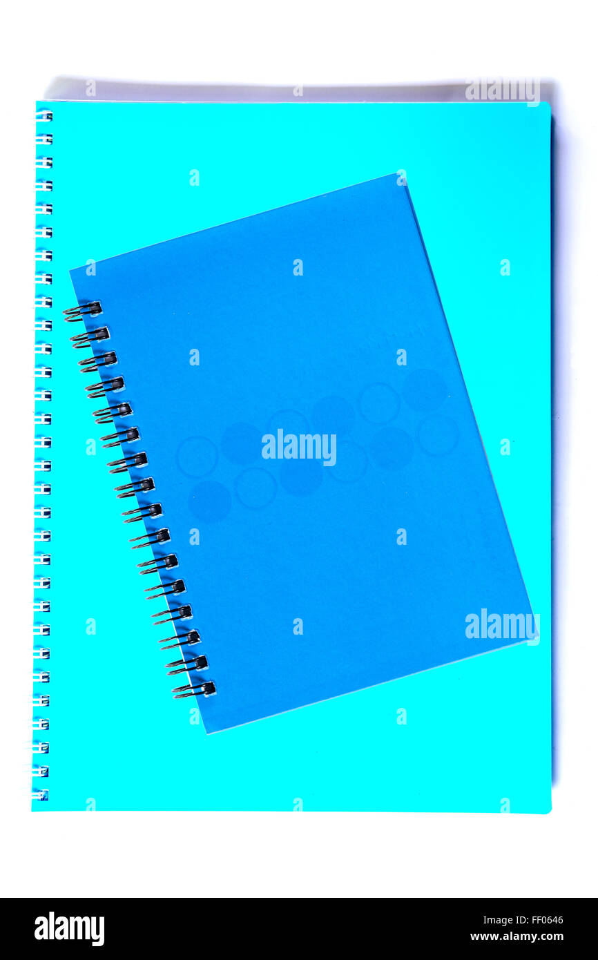 Colorful note book isolated on white background Stock Photo - Alamy