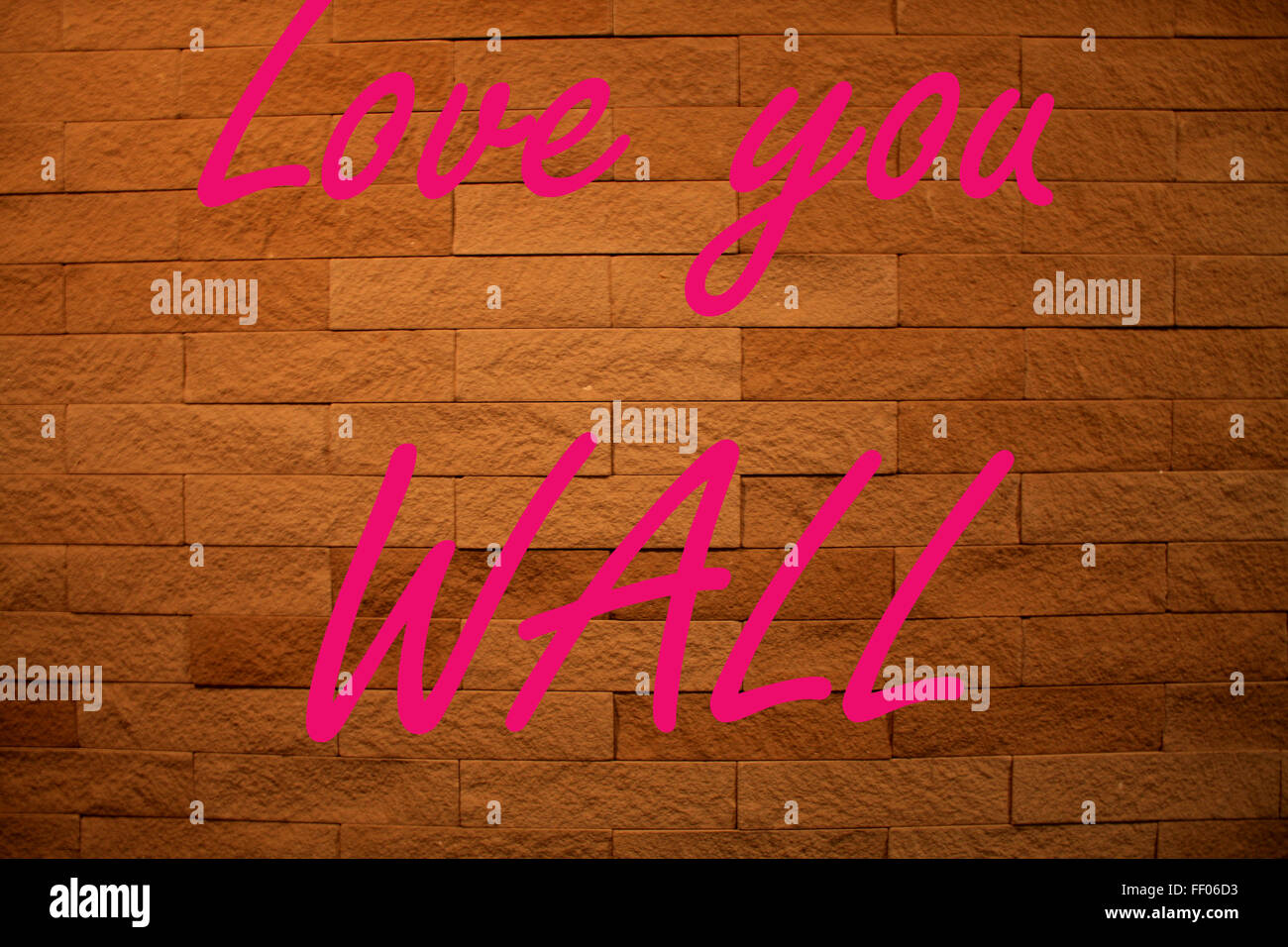 Love you wall Stock Photo - Alamy