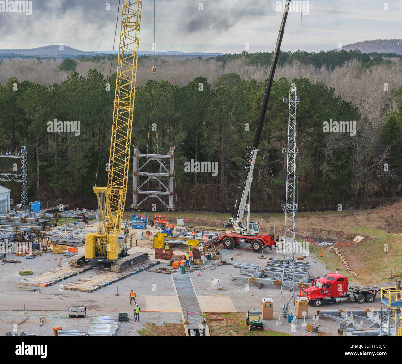 Construction of the second SLS test stand at NASA's Marshall Space ...