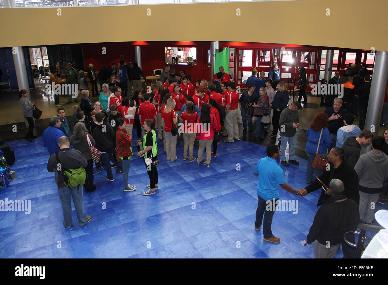 Teams gather at the U.S. Space and Rocket Center (USSRC) for the FIRST ...