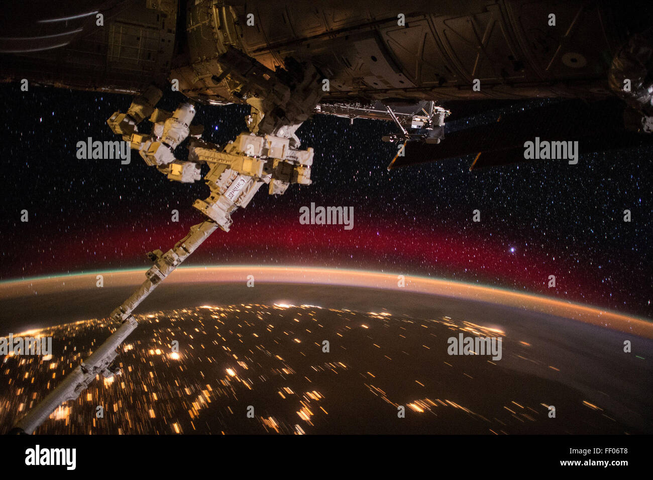 The ISS Canadar is a robotic arm used aboard the International Space Station to assist with ...
