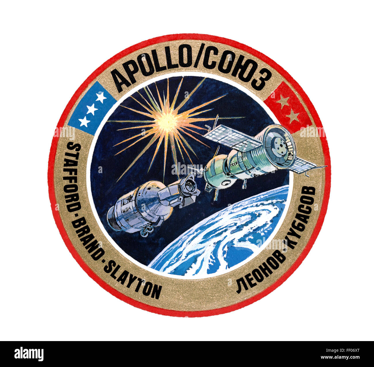 The Apollo-Soyuz Test Project (ASTP) patch celebrates the 40th ...
