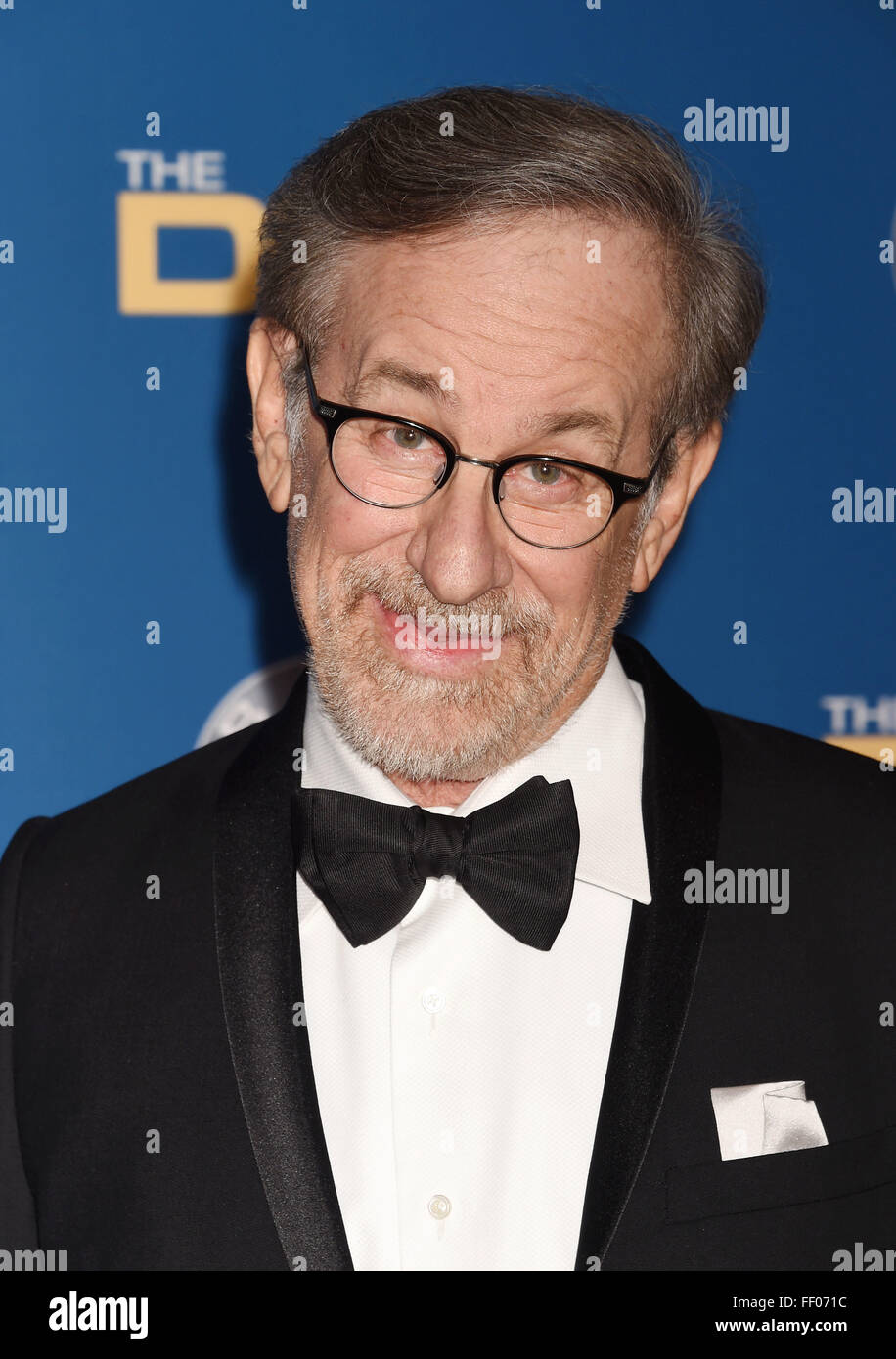 STEVEN SPIELBERG US film director in February 2016. Photo Jeffrey Mayer ...