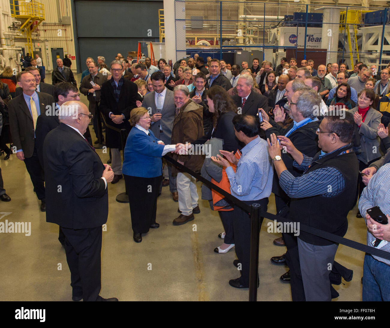 Senator Barbara Mikulski Visits NASA Goddard Stock Photo - Alamy