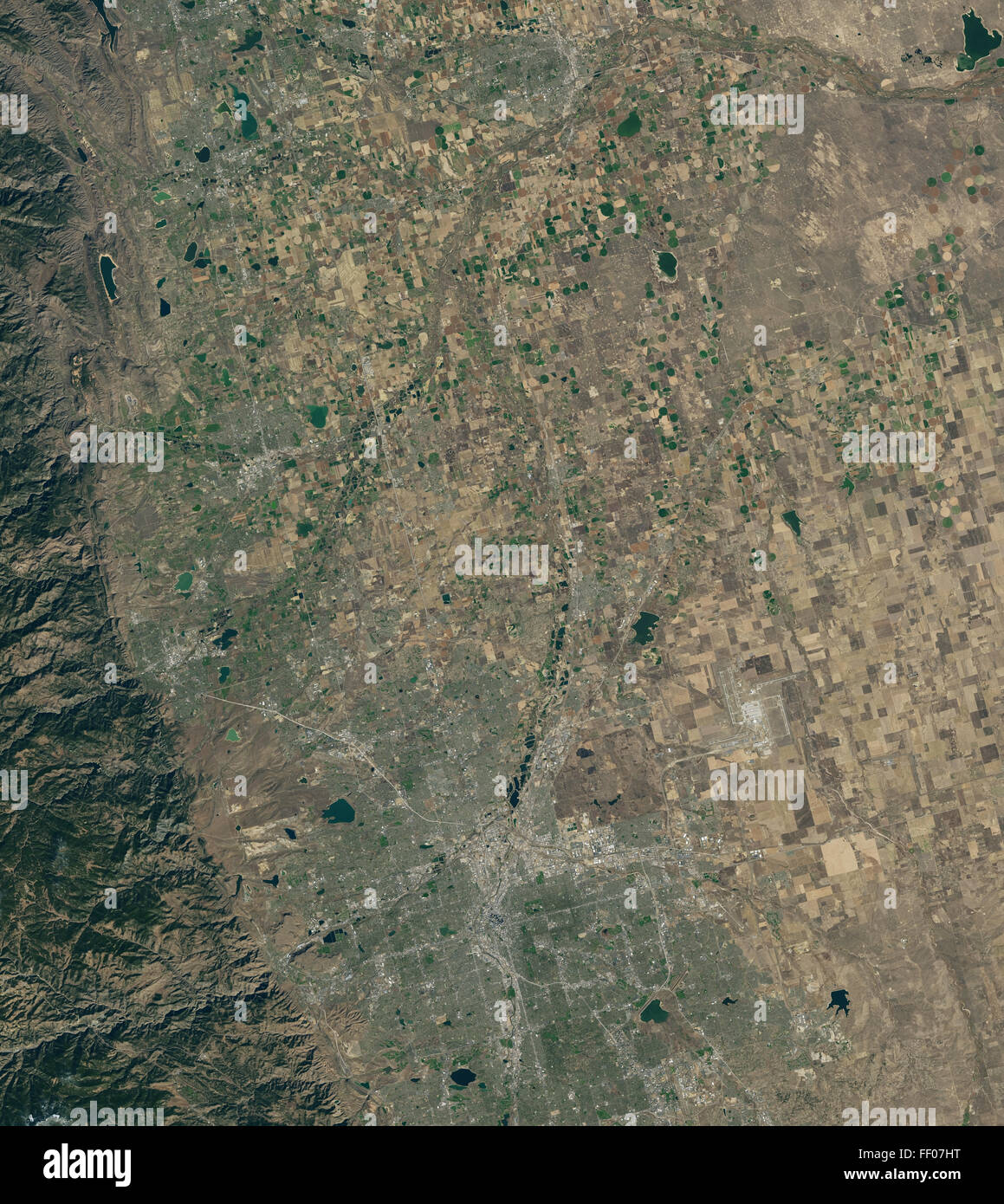 NASA Satellite Captures Super Bowl Cities - Denver, CO Stock Photo - Alamy