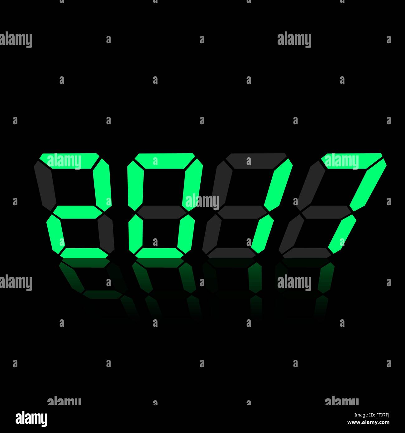 Black digital numbers 2017 hi-res stock photography and images - Alamy