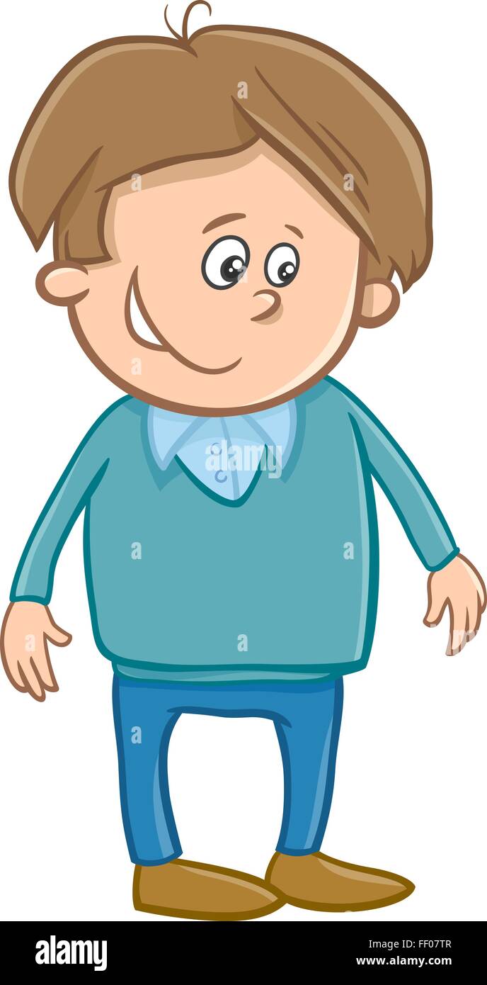 Cartoon illustration child Stock Vector Images - Alamy