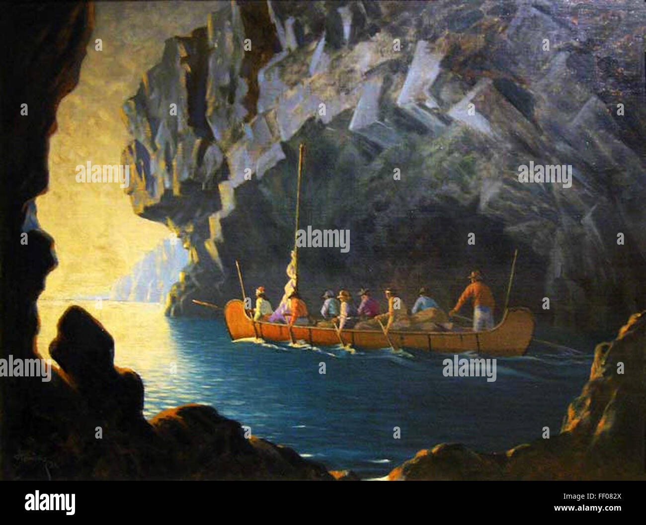 'Canadian Pioneers' by Arthur Heming is a painting that captures the ...