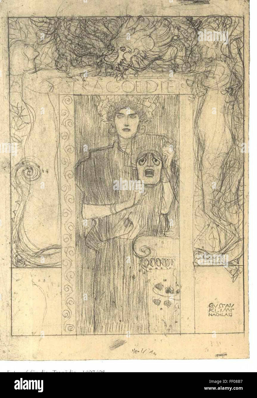 Gustav Klimt Drawing Stock Photo - Alamy