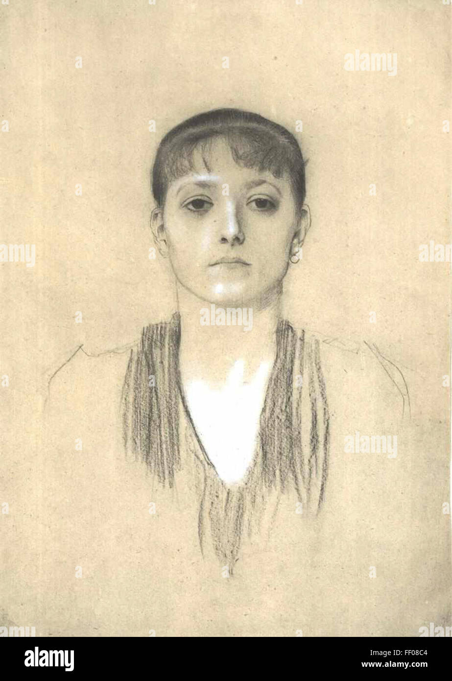 A drawing by Gustav Klimt, showcasing his iconic style, with intricate ...