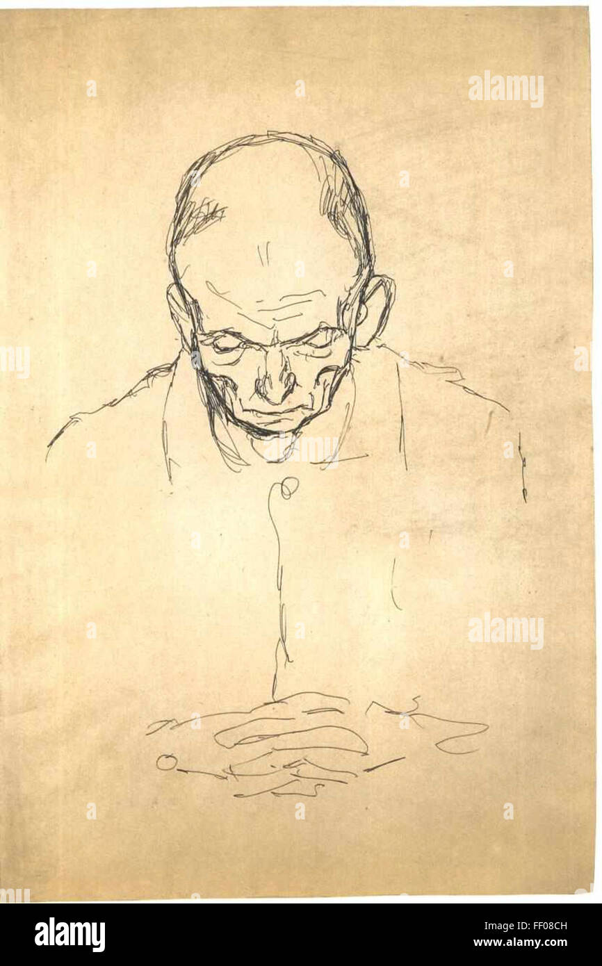 This drawing by Gustav Klimt exemplifies his distinctive style, with ...