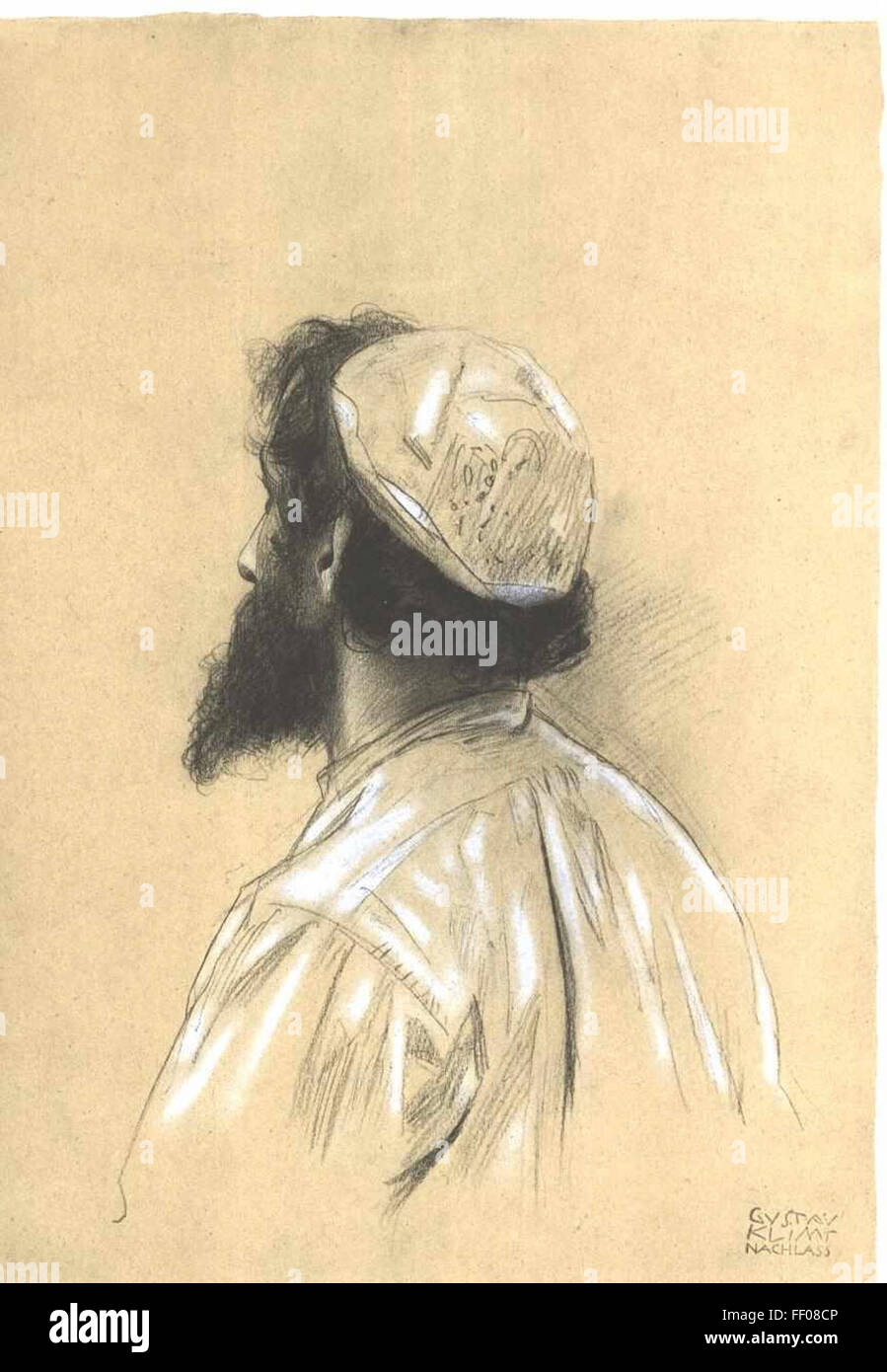 Another drawing by Gustav Klimt, reflecting his masterful skill in ...