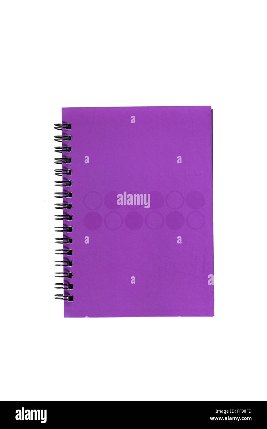 Colorful note book isolated on white background Stock Photo - Alamy