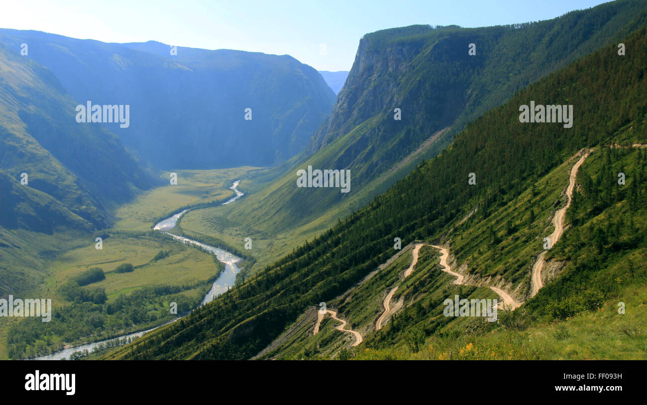 Stream in a Steep Valley Stream in a Steep Valley Stock Photo - Alamy