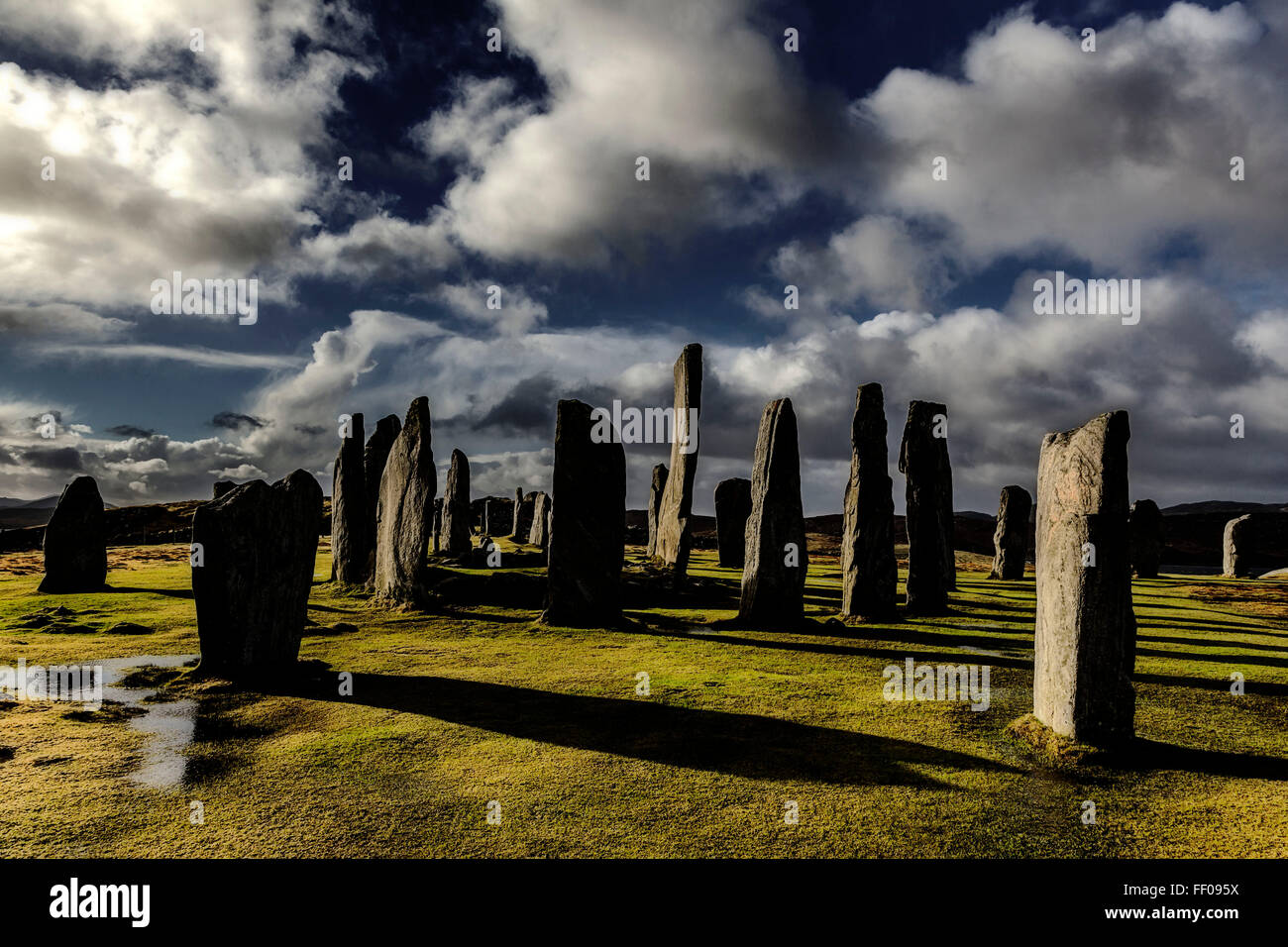 standing Stones in the Scottish Isles Stock Photo - Alamy