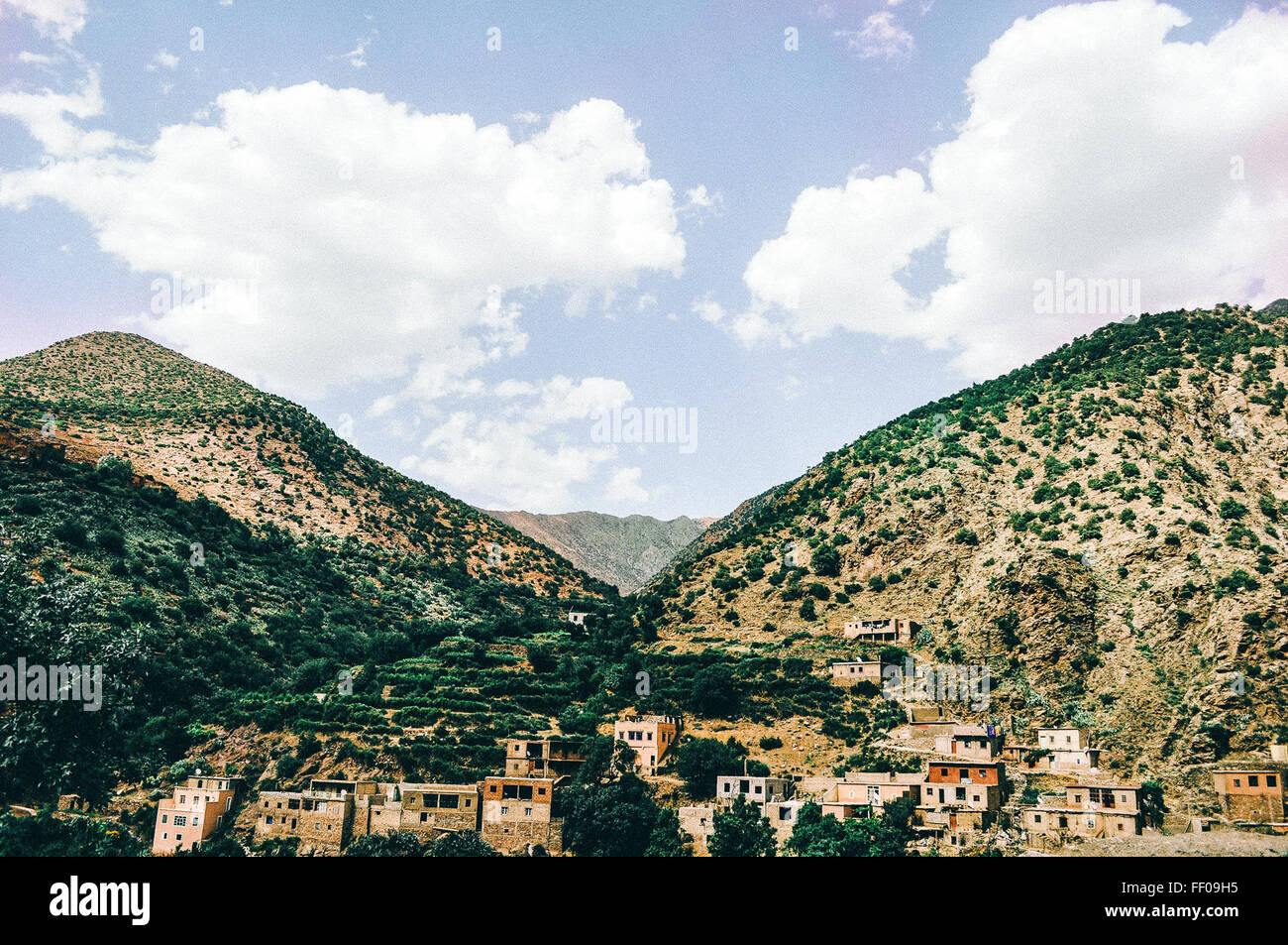 Village in Valley Village in Valley Stock Photo - Alamy