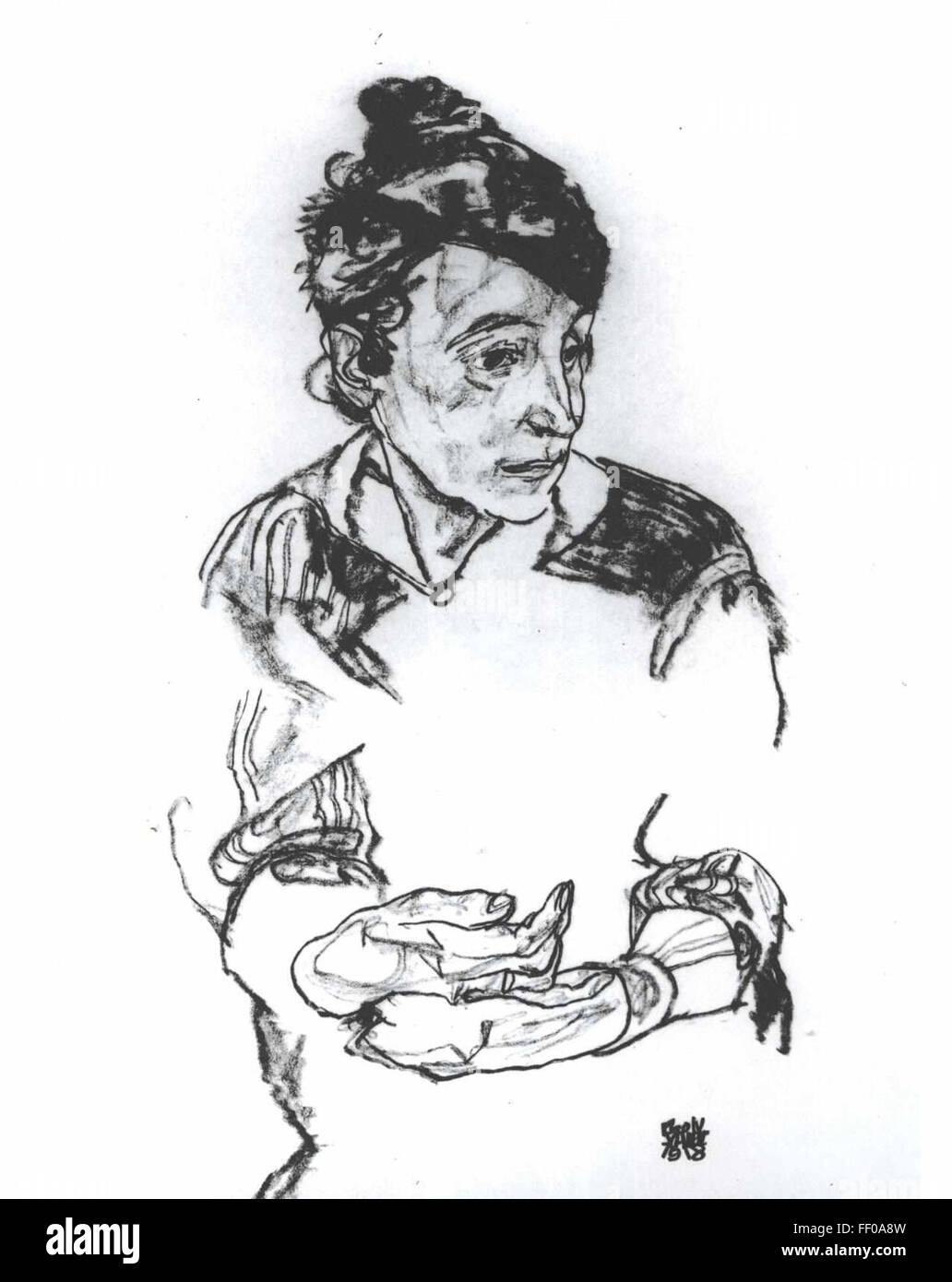 Drawing egon schiele Cut Out Stock Images & Pictures - Alamy