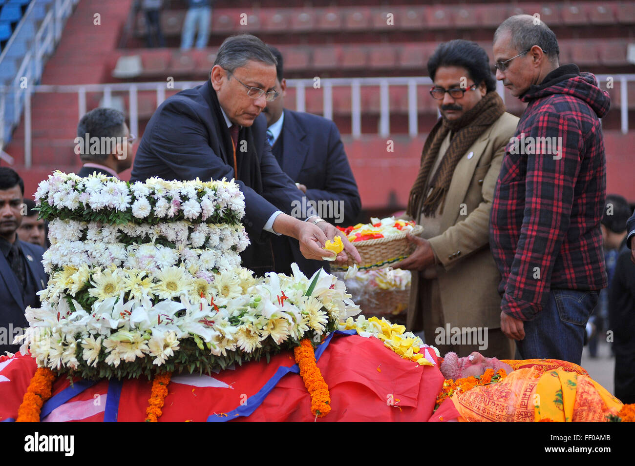 Kathmandu, Nepal. 09th Feb, 2016. Ambassador Ranjit Rae, indian ...