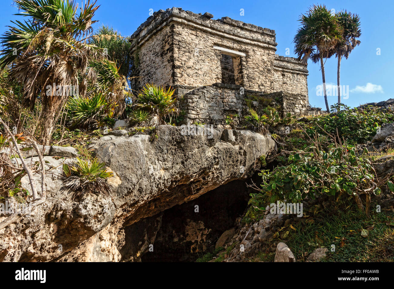 Building At Tulum Yucatan Mexico Stock Photo - Alamy