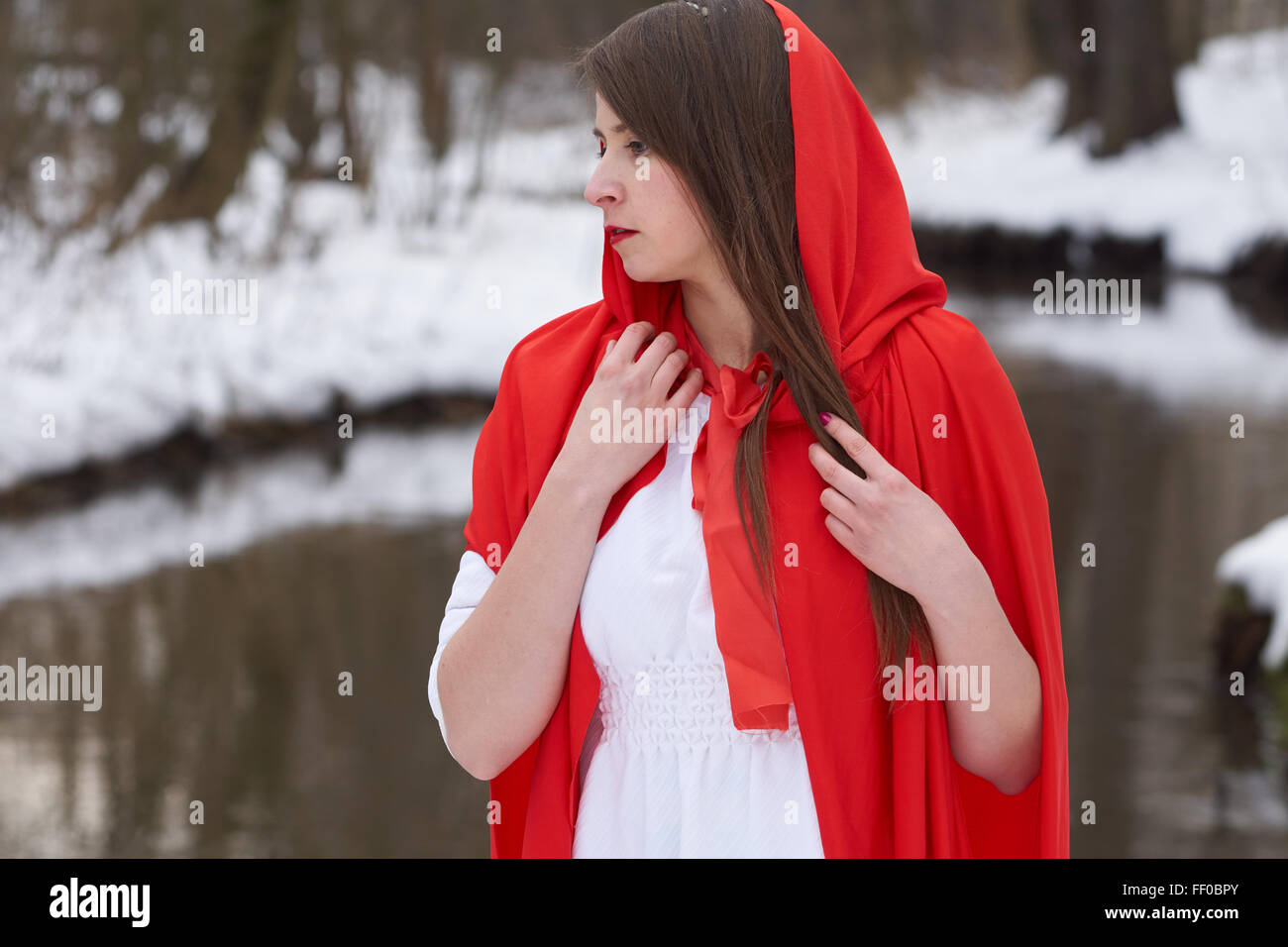 Woman in the river hi-res stock photography and images - Alamy