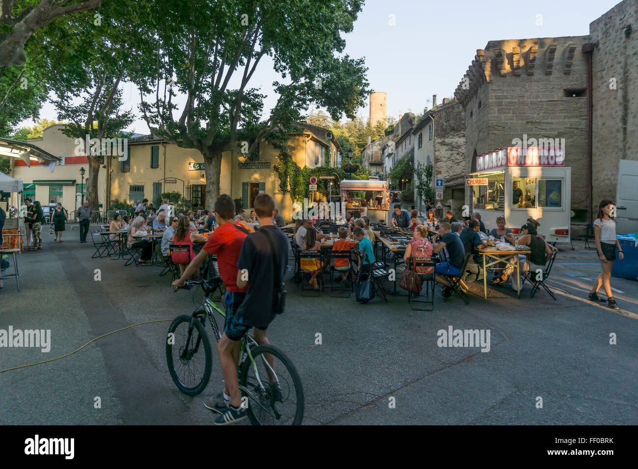 Village feast, Cucuron, Provencial Village, Vaucluse department ...