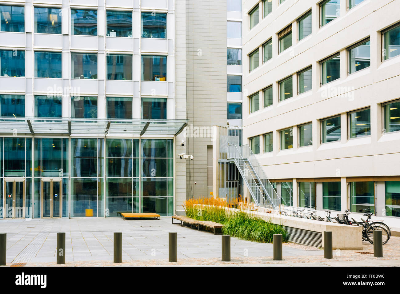 Typical Example Of Scandinavian Architecture - Exterior Office Building ...