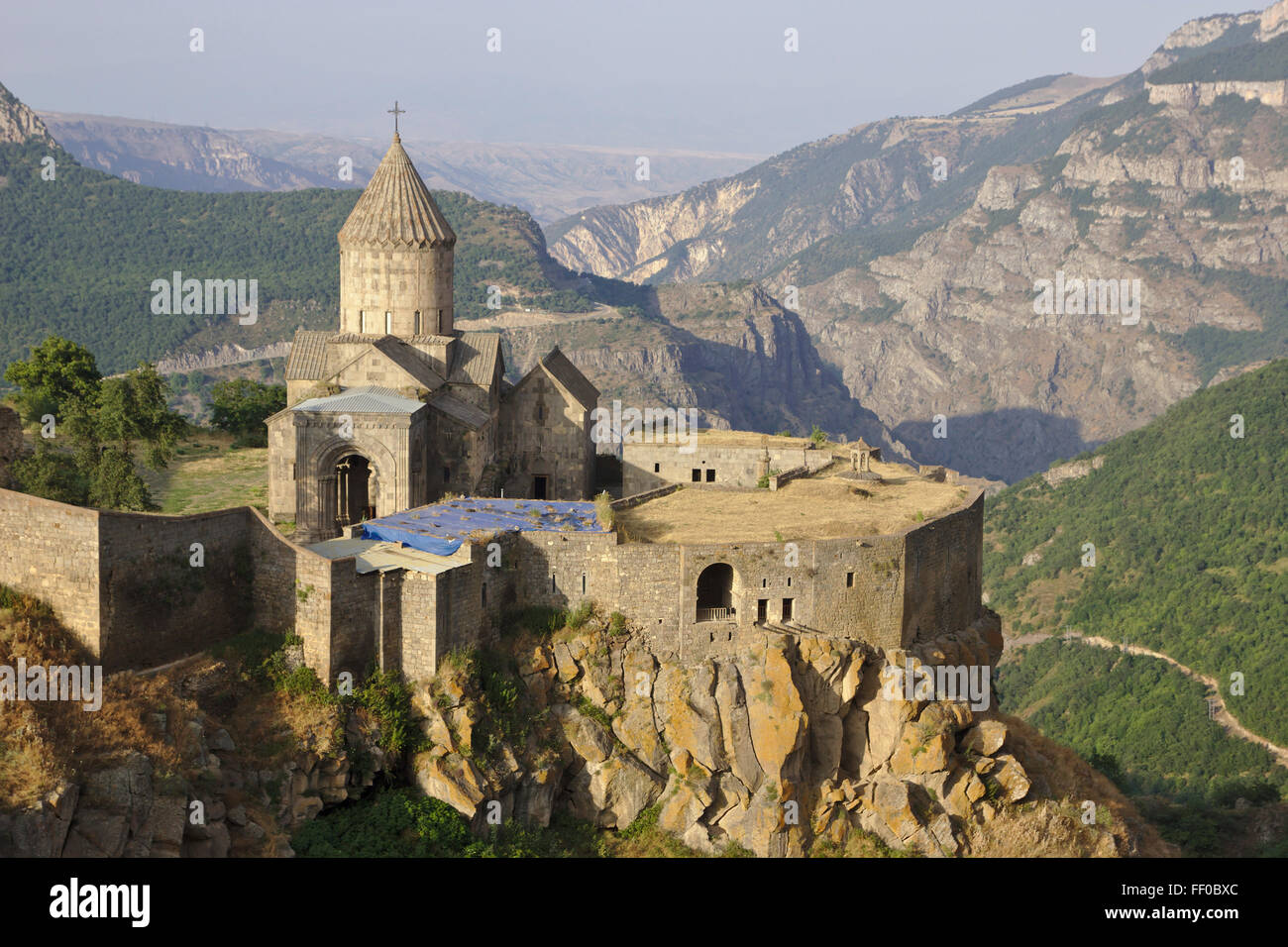 Tatev monastery, evening light, Armenia Stock Photo - Alamy