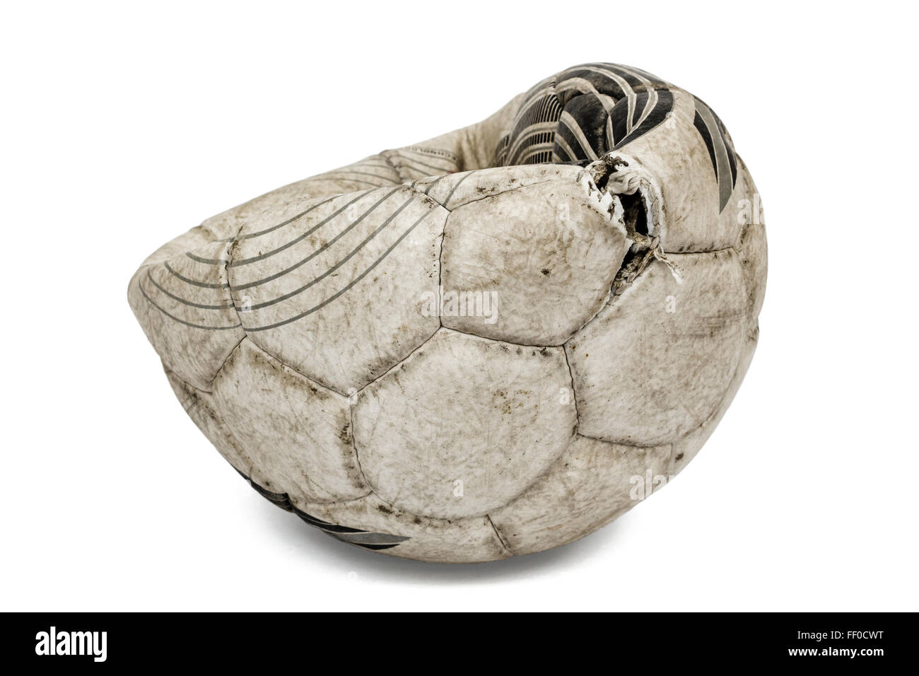Deflated soccer ball hi-res stock photography and images - Alamy