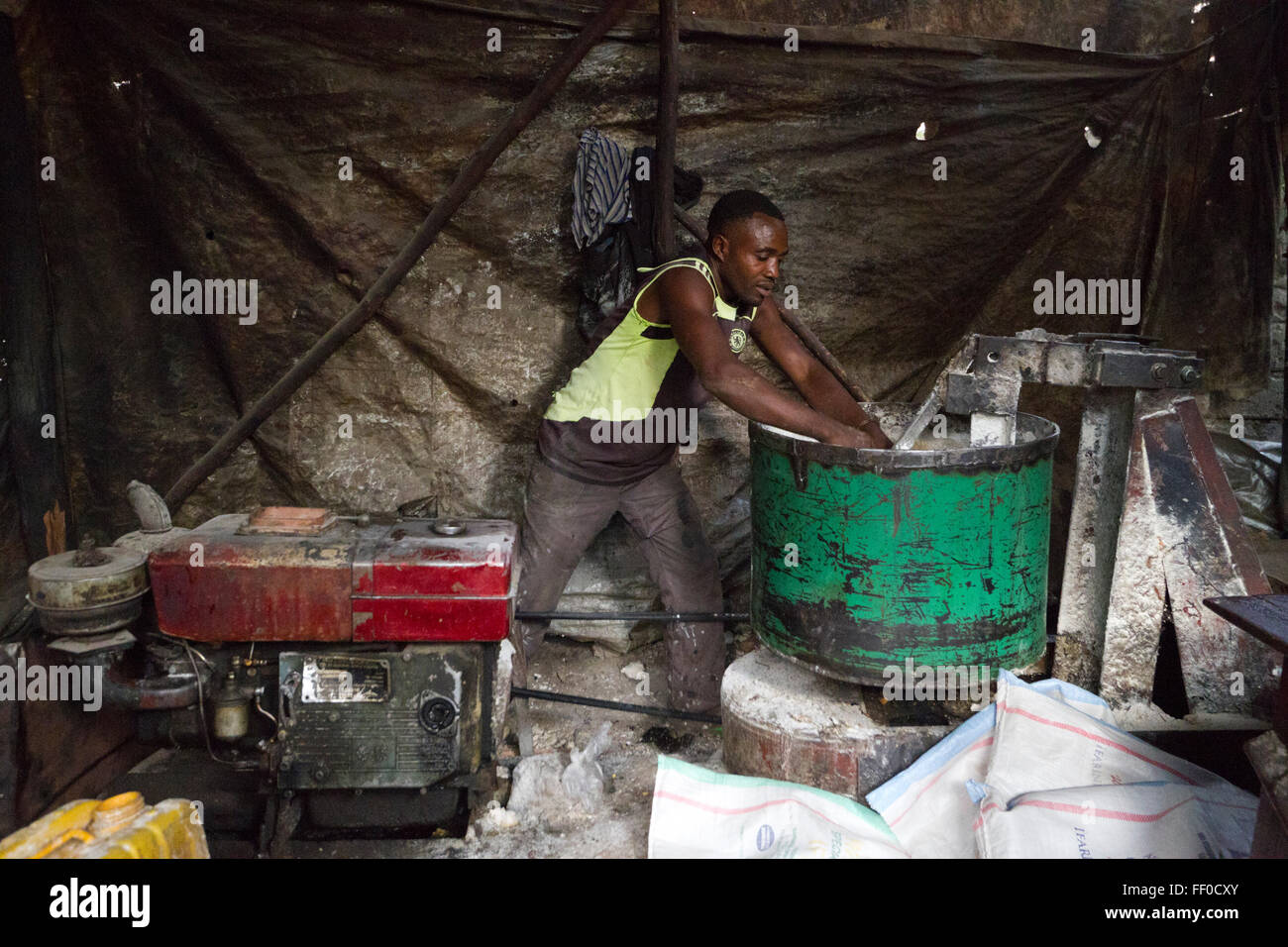 Traditional bakery in Kiwanja near Rutshuru ,North Kivu, Democratic ...