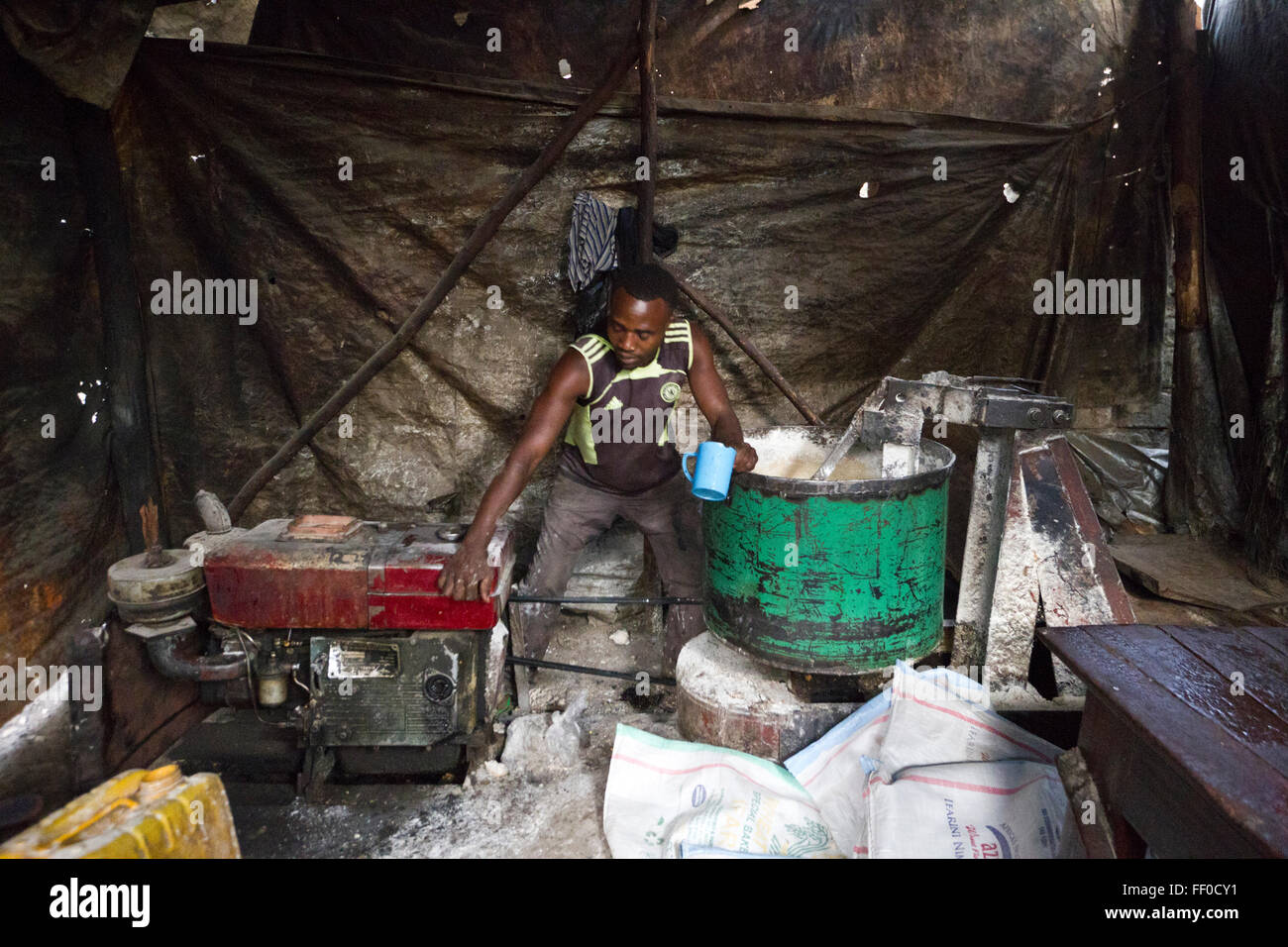 Traditional bakery in Kiwanja near Rutshuru ,North Kivu, Democratic ...