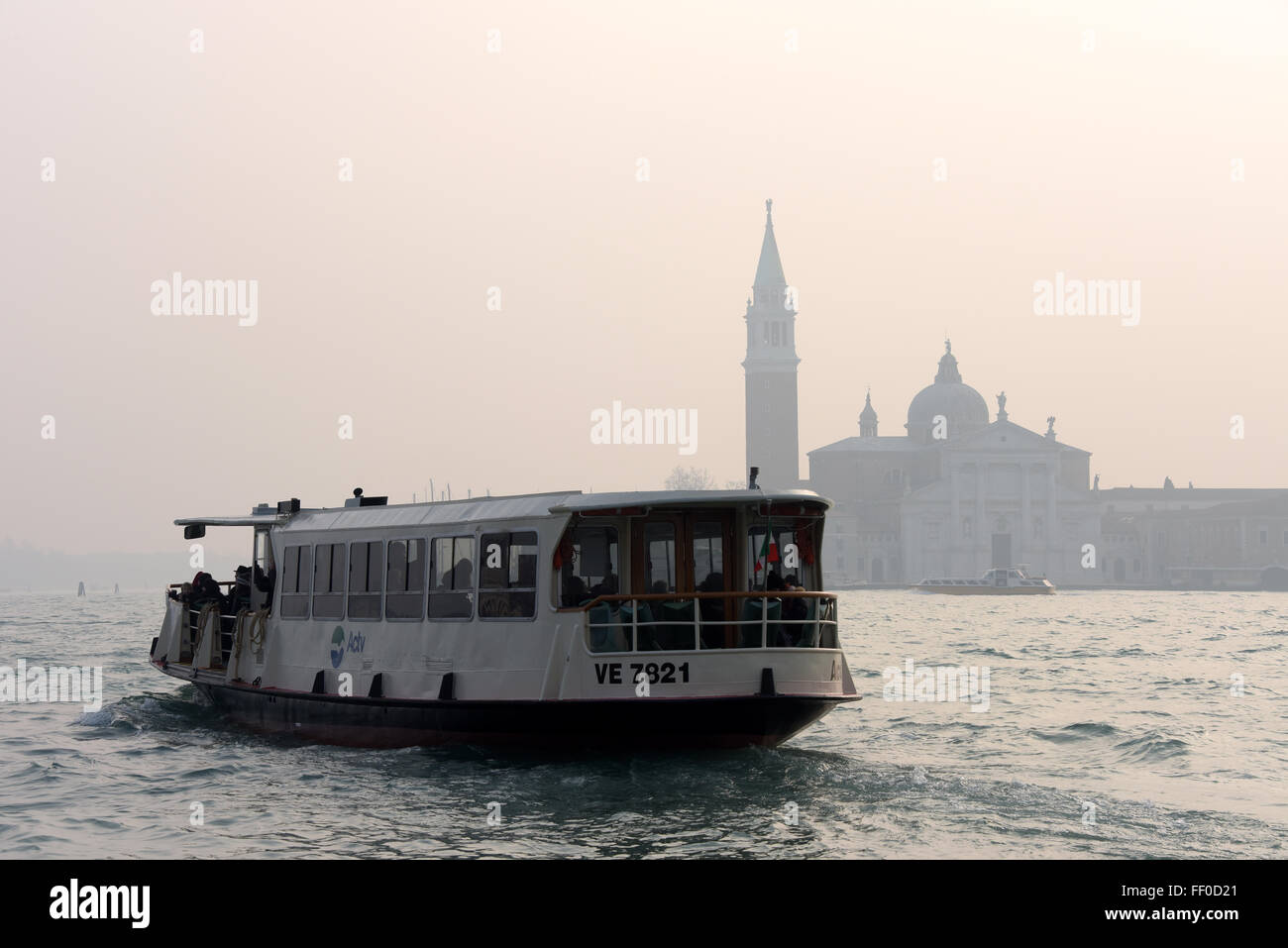 Vaporetto water buses in Venice Italy Europe Stock Photo - Alamy