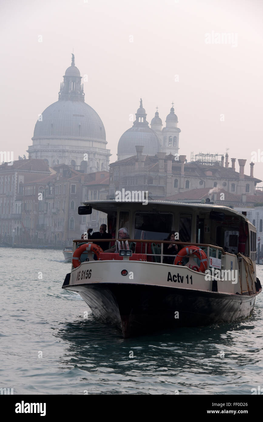 Vaporetto water buses in Venice Italy Europe Stock Photo - Alamy