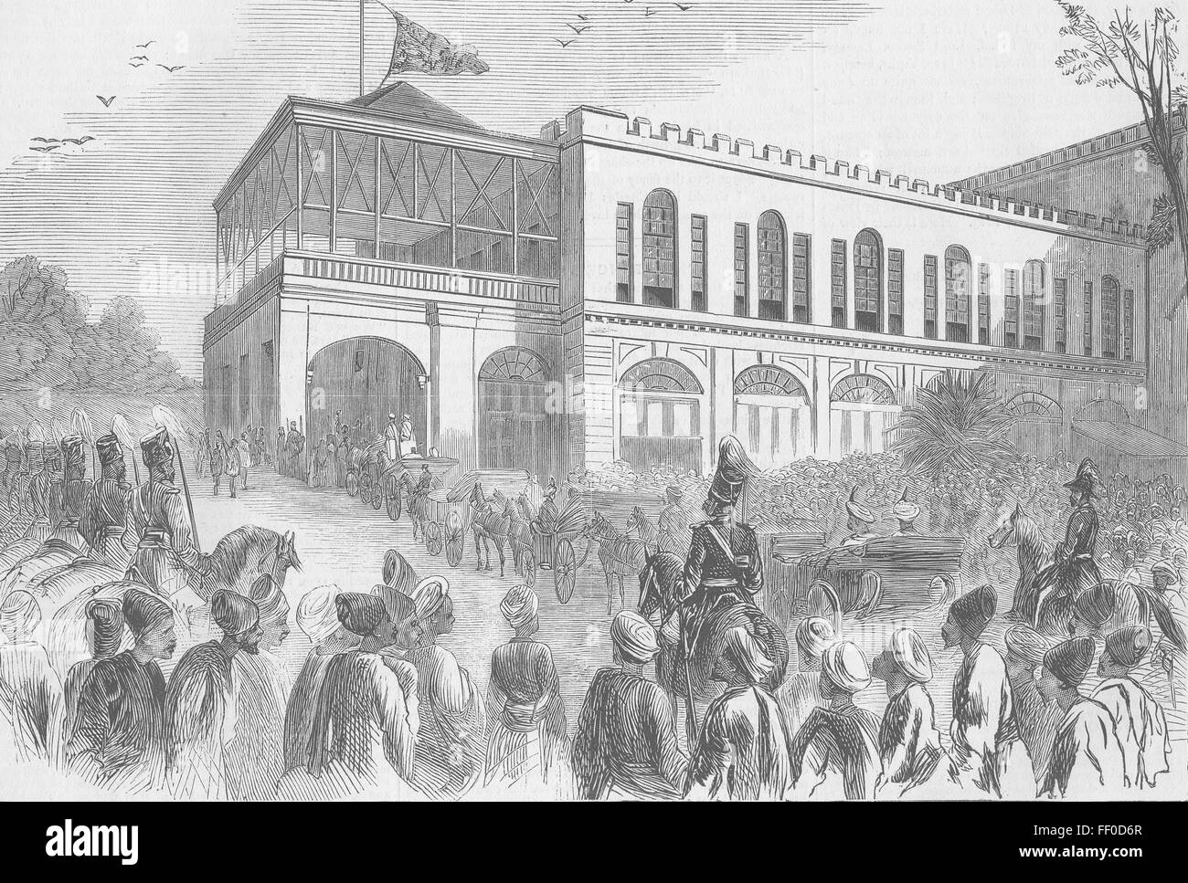 INDIA Prince of Wales at Govt House, Parell, Mumbai 1875. The Pictorial ...