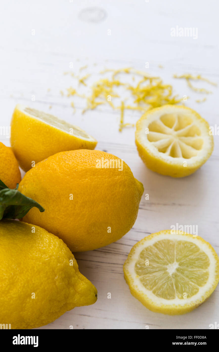 Slices of Lemon Stock Photo - Alamy