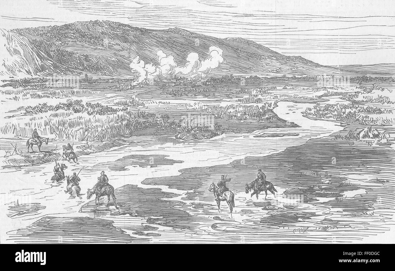 SERBIA Montenegro-Ottoman War Morava Valley, Troops 1876. Illustrated ...