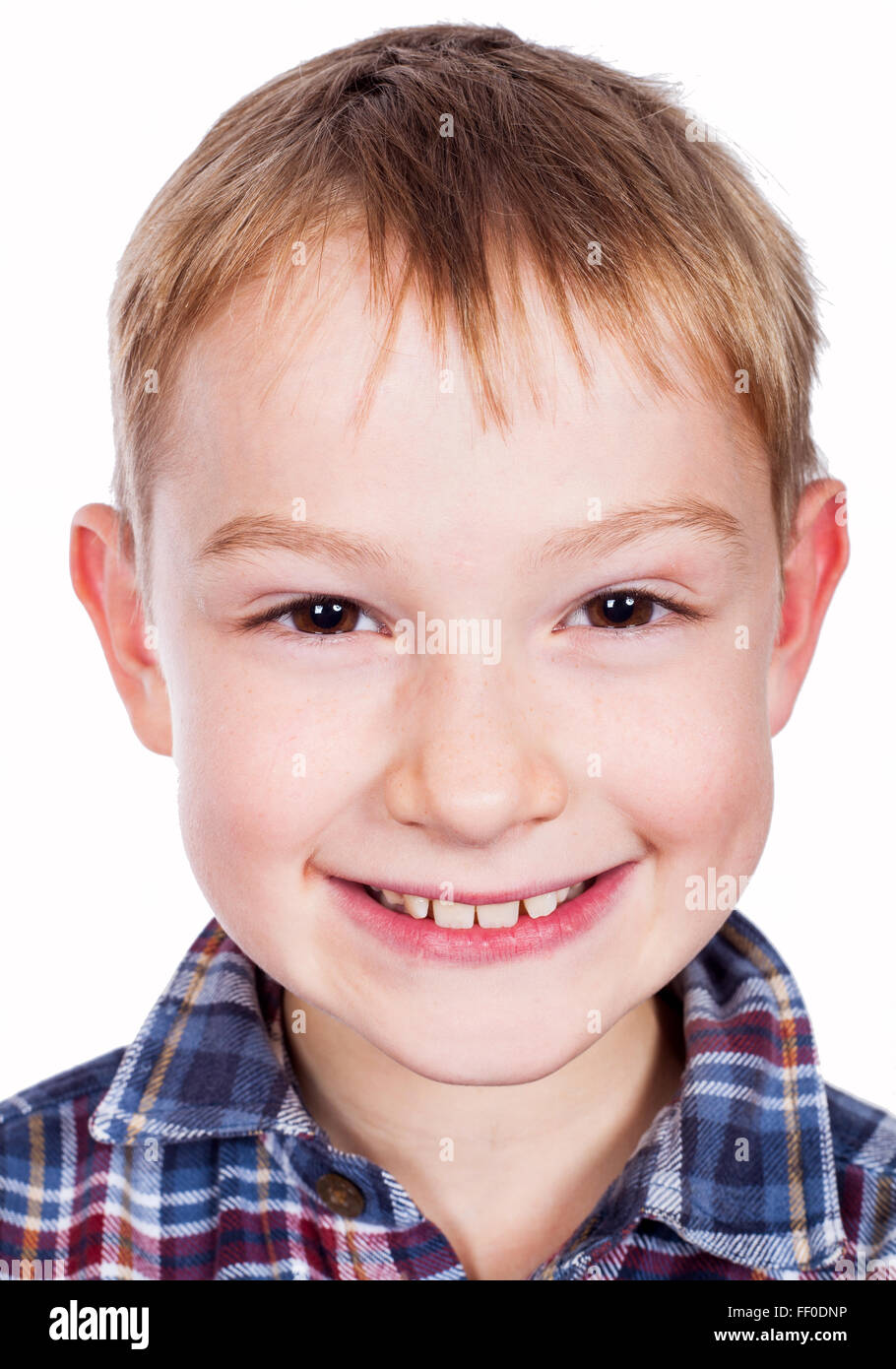 Portrait of a smiling boy Stock Photo - Alamy